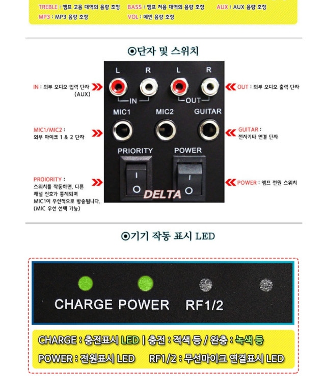DK-8BU/DK8BU/ 120W 무선2채널 충전식앰프/DKSOUND > 행사용이동충전앰프 | 진석전자